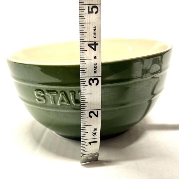 Staub | Dining | Staub Bowl Basil Green Rare Discontinued Color Larger ...